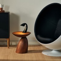 Wooden Parabel Side Table von Eero Aarnio I Eero Aarnio Originals ...